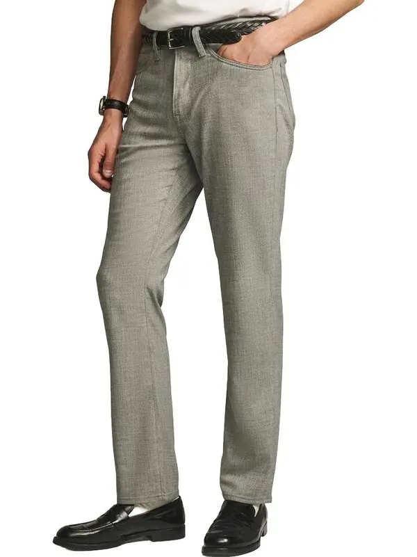 34 Heritage Charisma Relaxed Straight Leg Twill Pants - Grey Cross Twill
