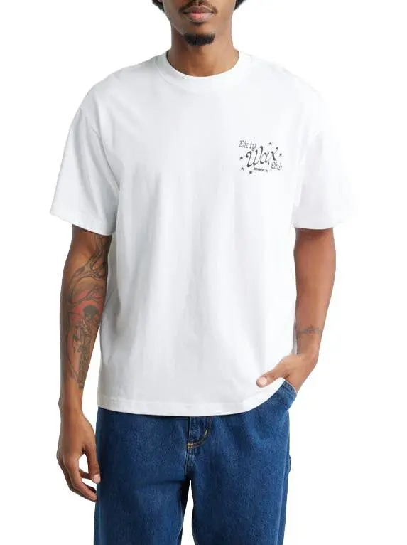 ID SUPPLY CO Npl Dirty Wax Club Graphic T-shirt - White