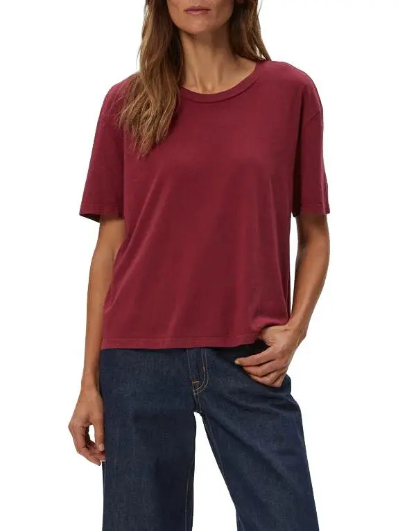 Michael Stars Nina Cotton T-shirt - Garnet