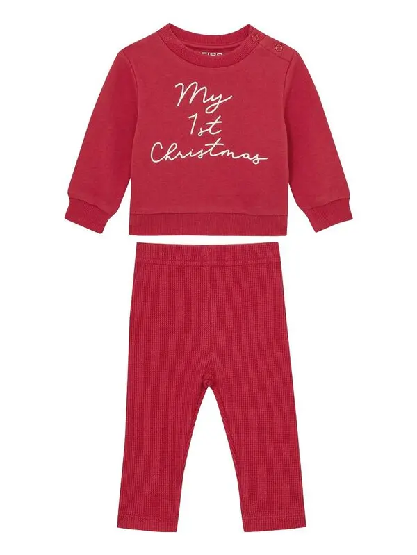 REISS Sweatshirt And Leggings Set - Red
