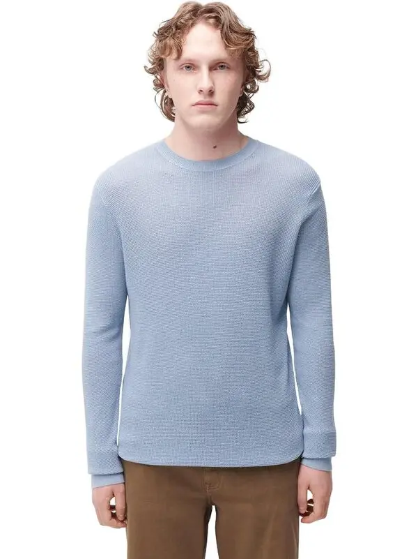 Gobi Cashmere Cashmere Silk Lightweight Crew Neck Sweater - Celestial Blue