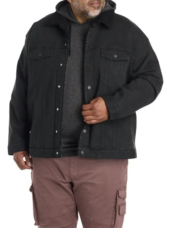 TRUE NATION BY DXL Big & Tall Denim Jacket - Cozy Nights