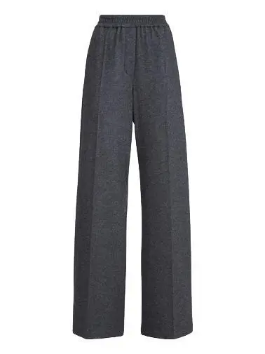 Brunello Cucinelli Cashmere Jersey Trousers - Anthracite