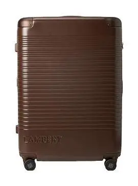 LAMBERT Milan Medium Checked Luggage - Chocolate
