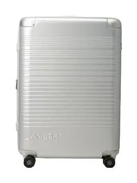 LAMBERT Milan Medium Checked Luggage - Silver