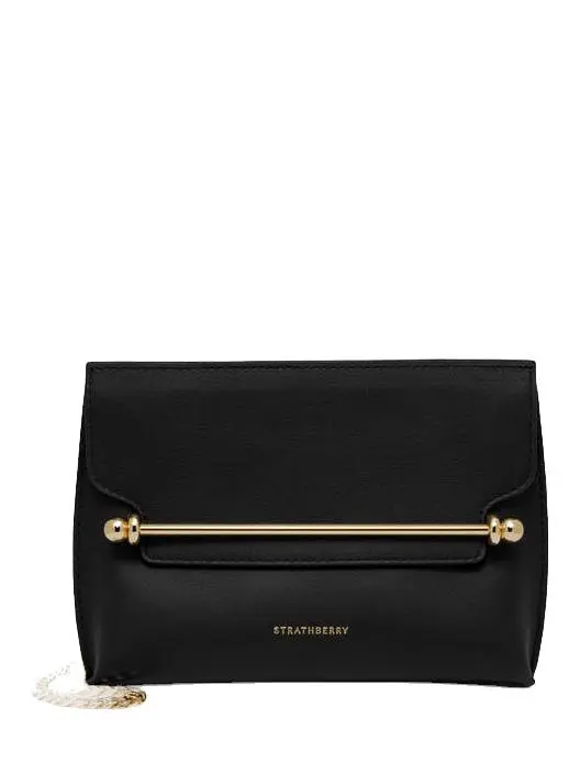 Strathberry Mini Stylist Leather Crossbody Bag - Black