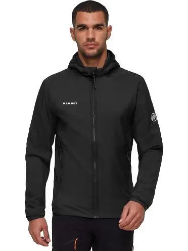 MAMMUT Rime Air In Hybrid Hooded Jacket - Black