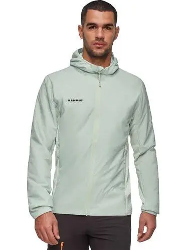 MAMMUT Rime Air In Hybrid Hooded Jacket - Silver Sage