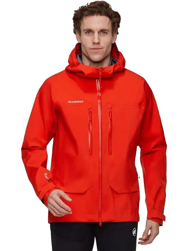 MAMMUT Crater Pro Hs Hooded Jacket - Mammut Red