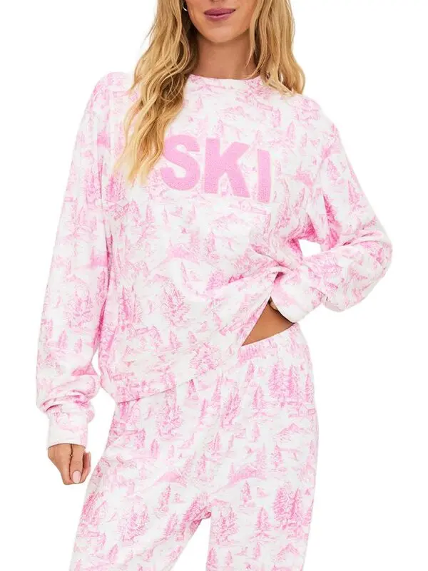 Beach Riot Cassia Ski Sweatshirt - Powder Pink