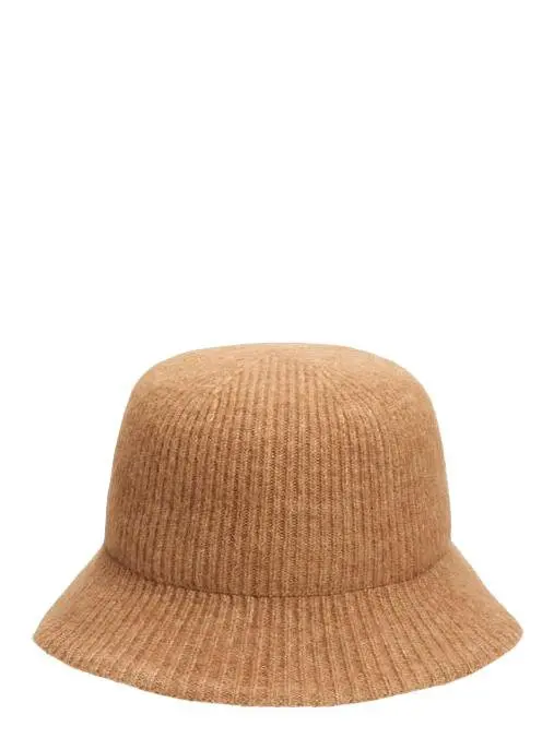 Nordstrom Rib Knit Cloche - Camel