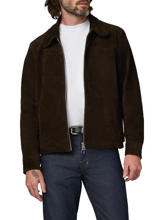 JOE'S Suede Zip-up Jacket - Wren
