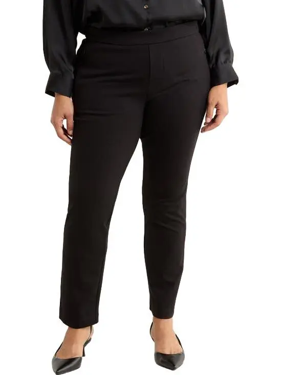 LIVERPOOL High Waist Ponte Pants - Black