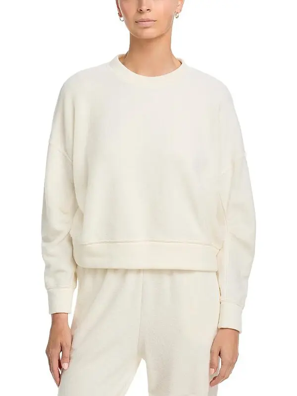 Velvet By Graham & Spencer Kimmy Drop Shoulder Sweatshirt - Cream