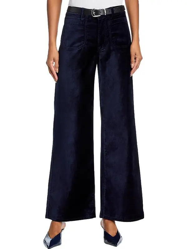 FRAME Le Slim High Rise Palazzo Mode Jeans - Navy Velvet