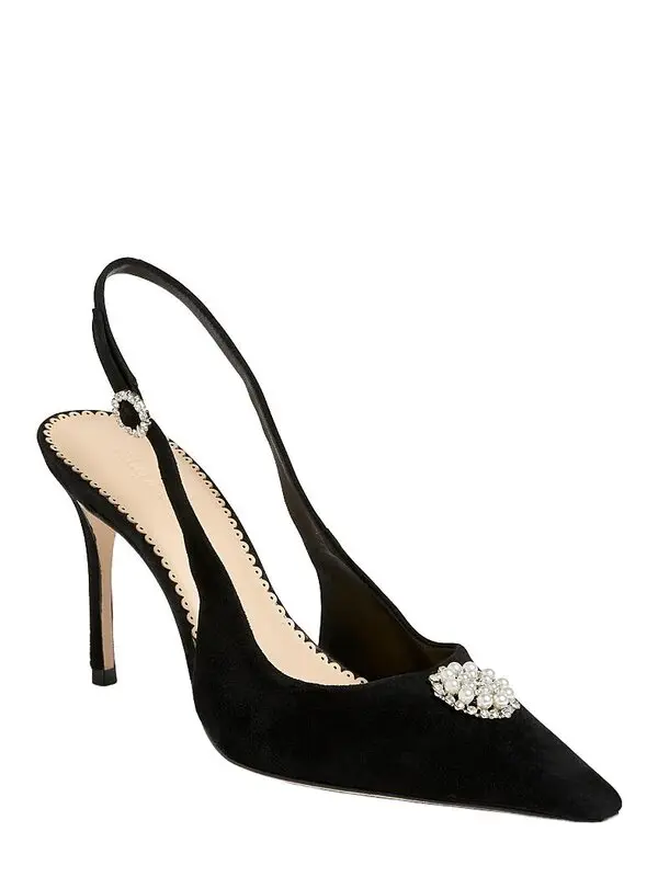 Cinq À Sept Claire Embellished Pumps - Black