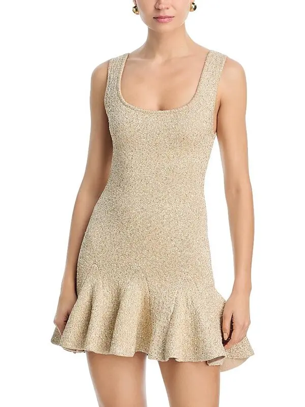 LoveShackFancy Sarajane Dress - Honey Gold