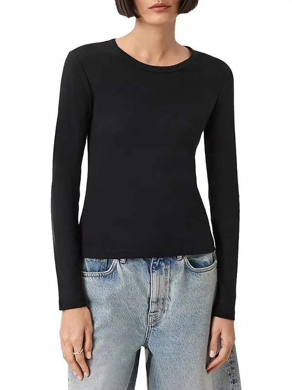 ALLSAINTS Stevie Long Sleeve Tee - Black