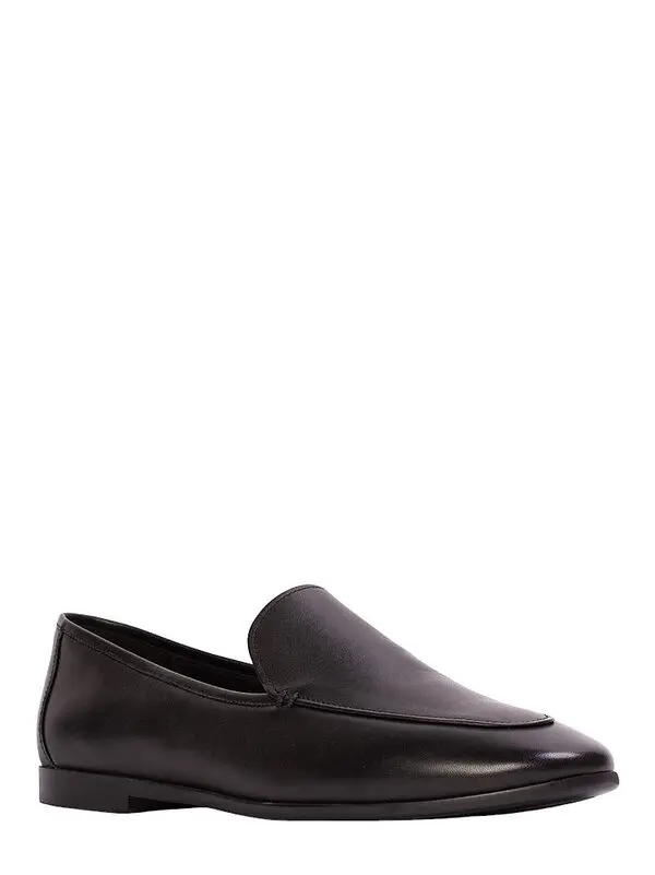 BLACK SUEDE STUDIO Allie Loafer Flats - Black