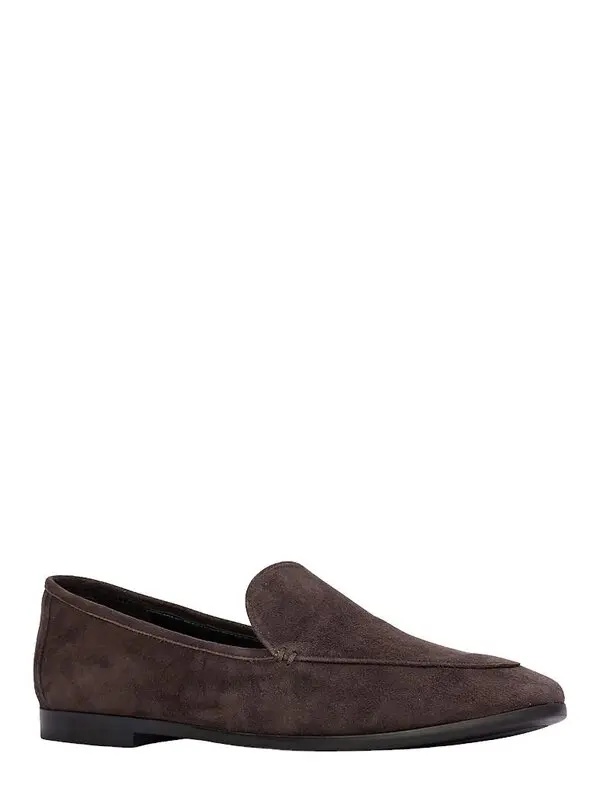 BLACK SUEDE STUDIO Allie Loafer Flats - Hot Fudge