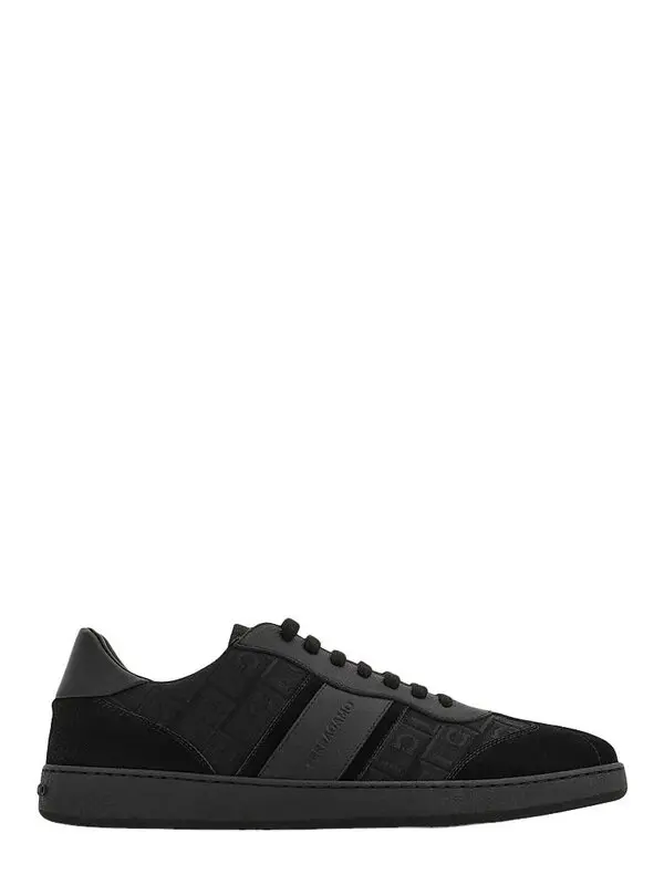 FERRAGAMO Lace-up Low-top Sneakers - Nero R