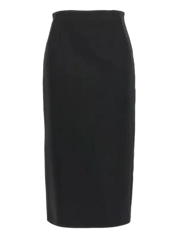Max Mara Pece Midi Skirt - Black