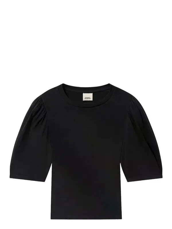 Isabel Marant Maeliss Tee Puff-sleeve T-shirt - Black