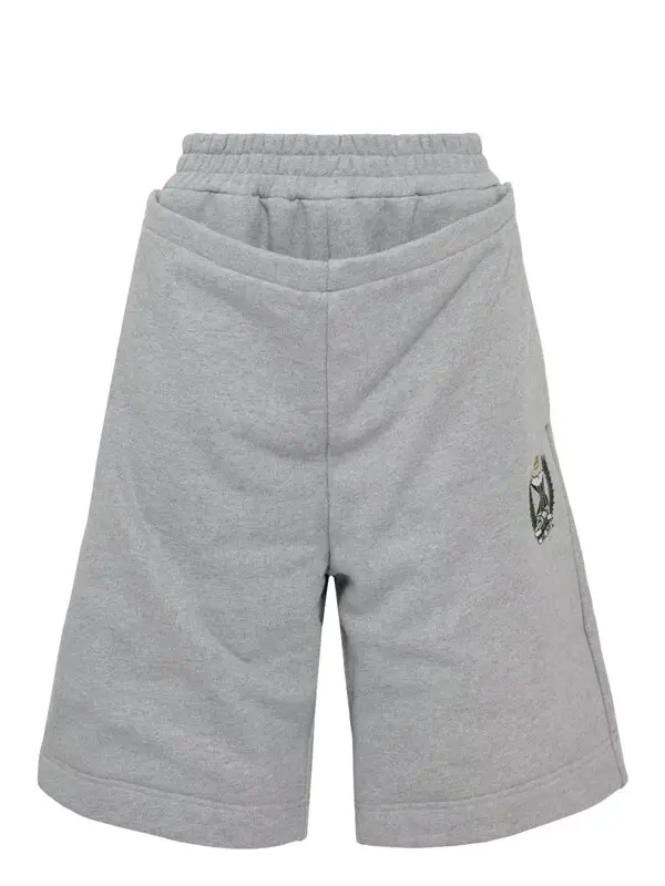 BONBOM Dangled-frame Track Shorts - Grey