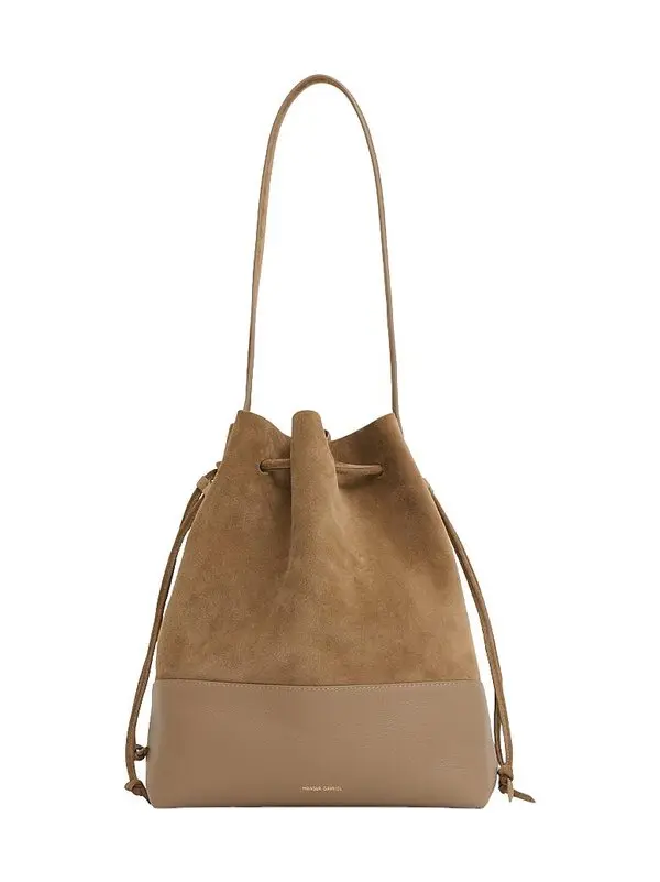MANSUR GAVRIEL Drawstring Cabas Bucket Bag - Anise