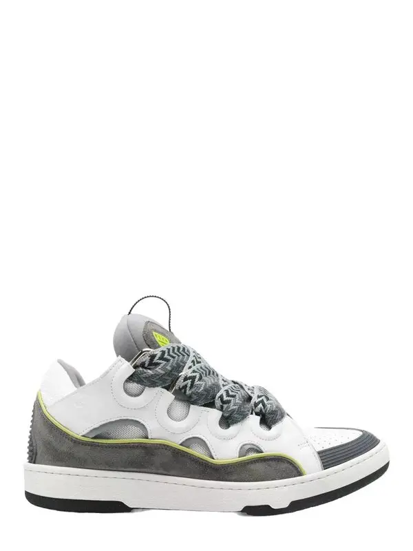 LANVIN Curb Leather Sneakers - White