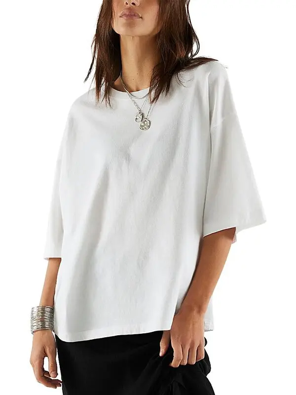 Free People Oversized Tee - White