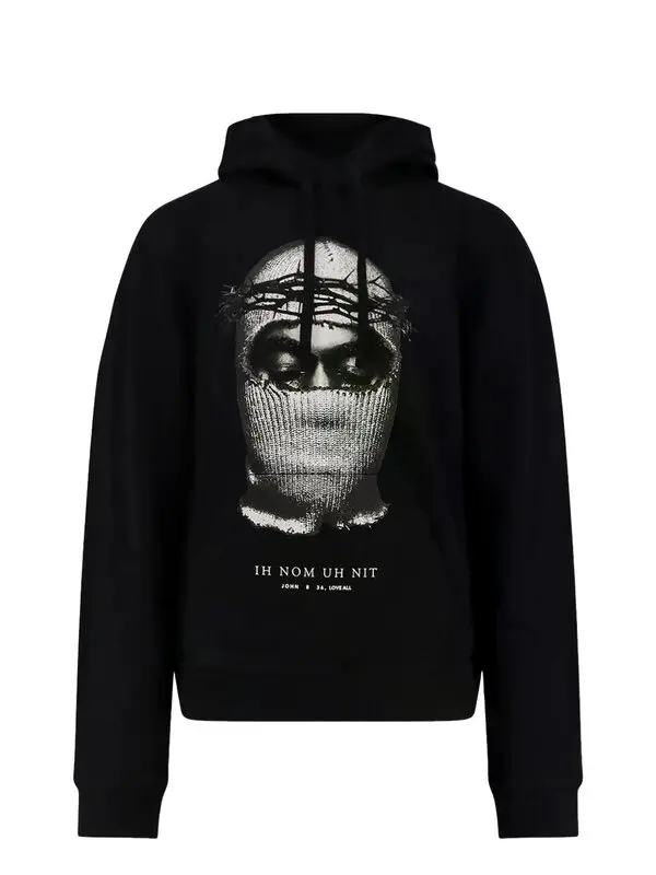 IH NOM UH NIT Graphic-print Hoodie - Black