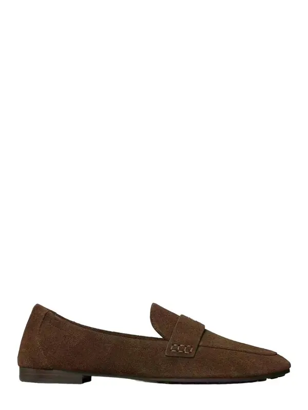 Tory Burch Suede Ballet Loafers - Brown