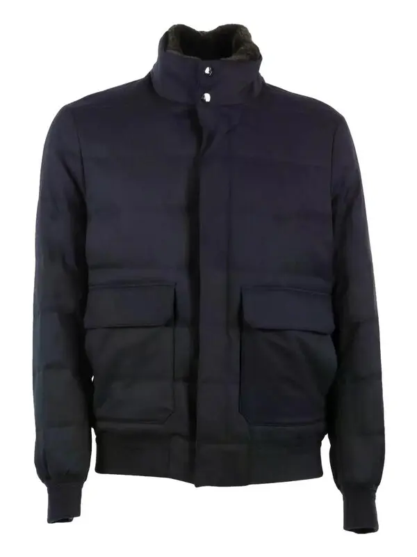 MONTECORE Quilted Panelled Jacket - Blue