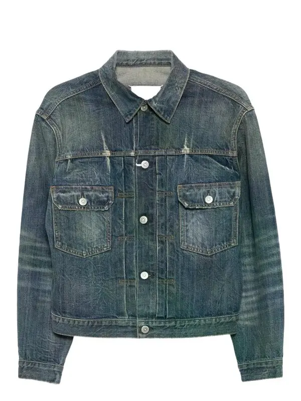 MAISON MARGIELA Cotton Denim Jacket - Blue