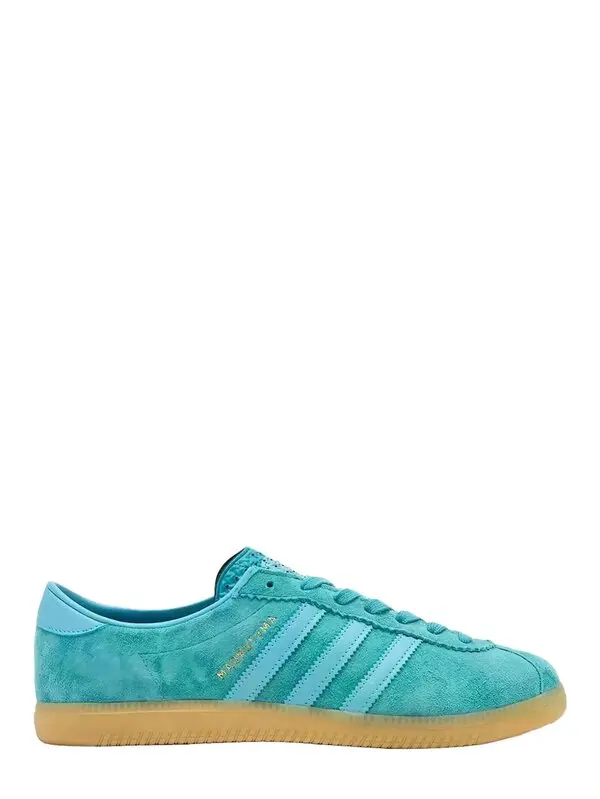 Adidas Amsterdam Serrated-stripes Sneakers - Blue