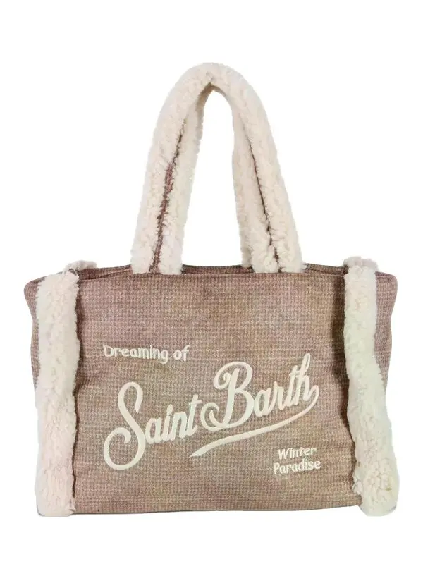 MC2 SAINT BARTH Embroidered Logo Tote Bag - Brown