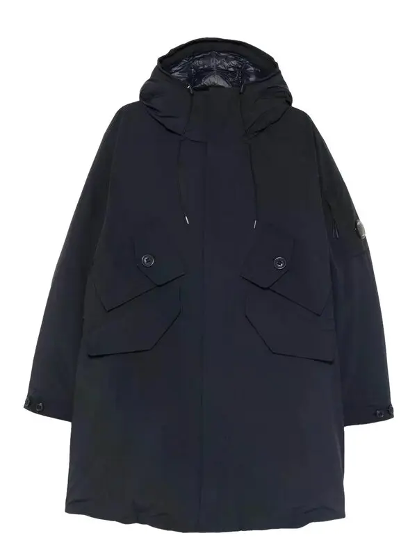 C.P. COMPANY Hooded Pocket Coat - Blue