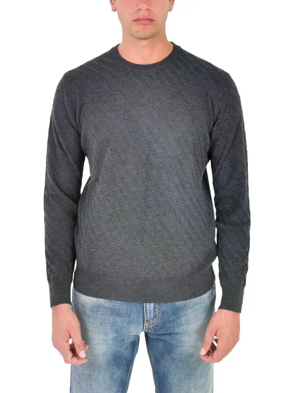 LOW BRAND Crew-neck Top - Grey