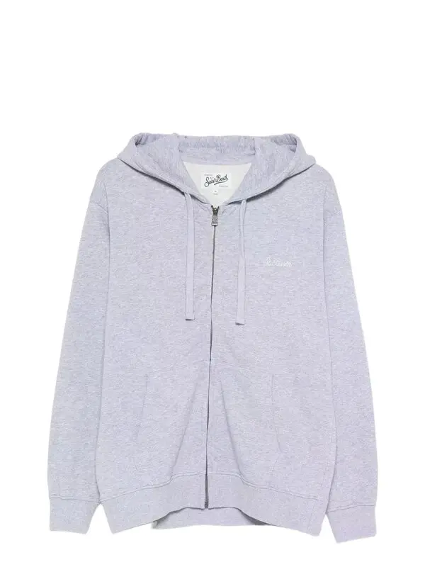 MC2 SAINT BARTH Zip Hooded Knitwear - Grey