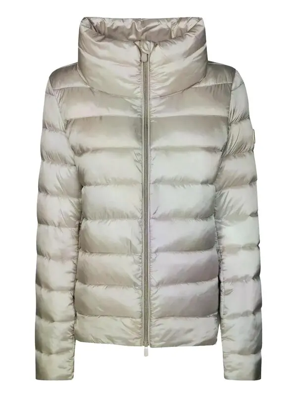 SAVE THE DUCK Quilted Puffer Jacket - Neutrals