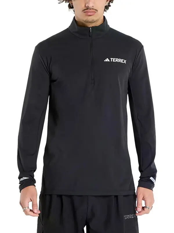 Adidas Terrex Xperior Half-zip Long-sleeve T-shirt - Black