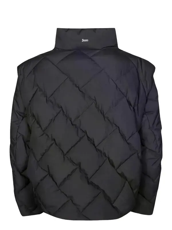 Herno Long-sleeved Quilted Puffer Jacket - Black