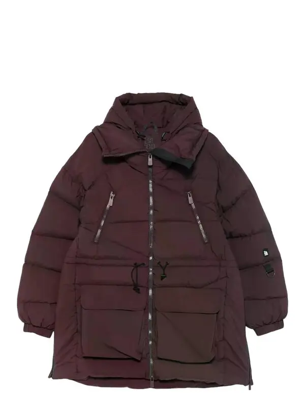 Bacon Zip-fastening Parka Coat - Red