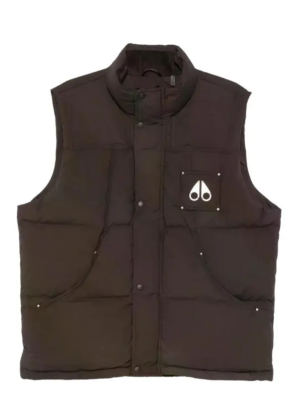 Moose Knuckles Button-fastening Padded Waistcoat - Brown