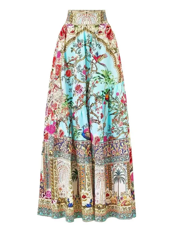 Camilla Sultans And Queens Maxi Skirt - Blue