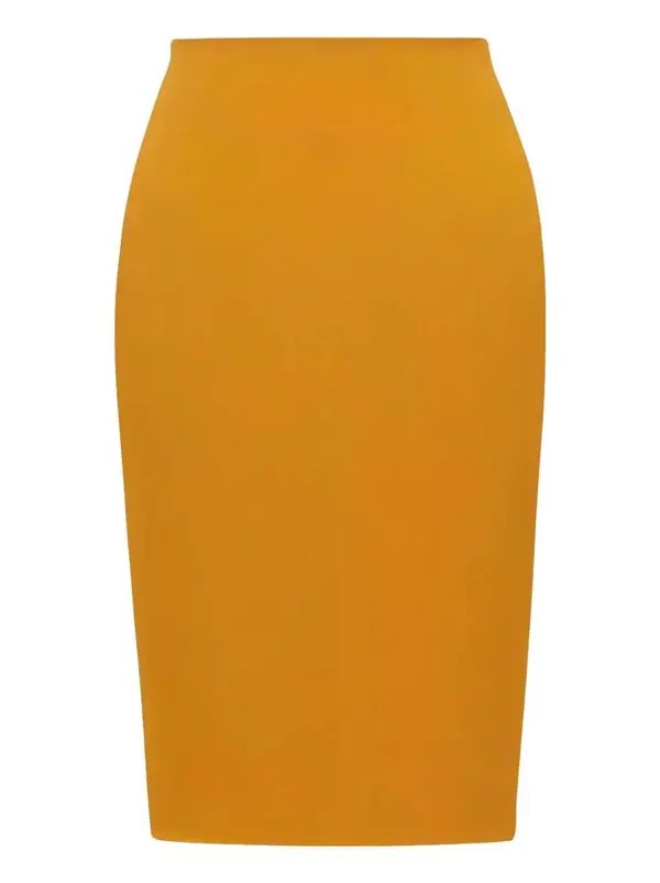 Saint Laurent Concealed-pockets Midi Skirt - Orange