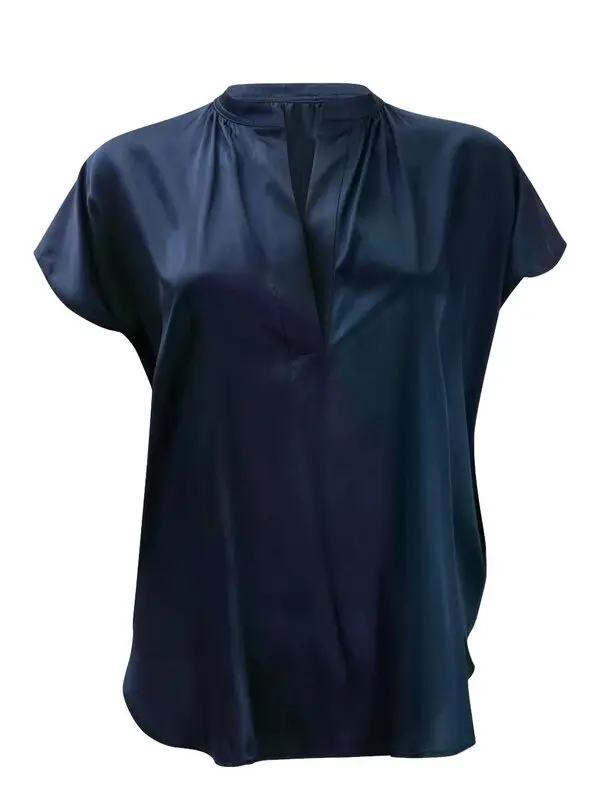 F.IT V-neck Blouse - Blue
