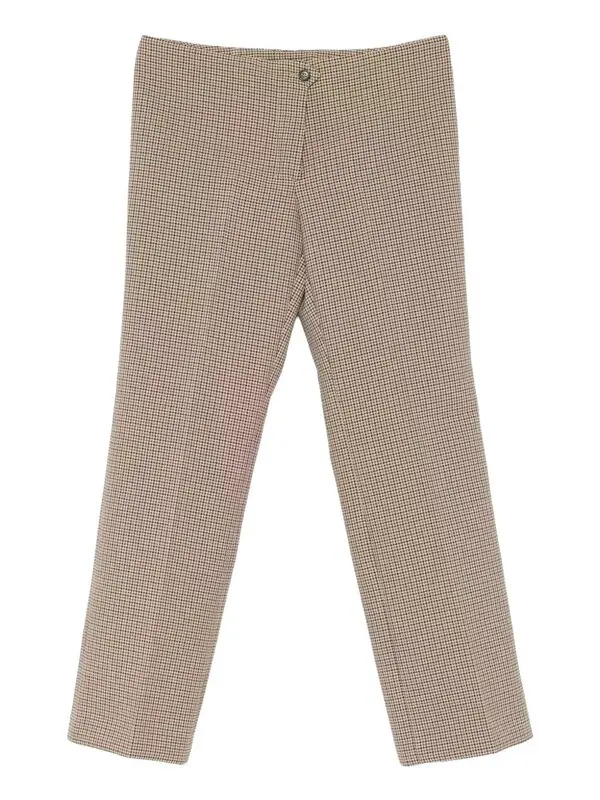 N°21 Button-fastening Checked Trousers - Neutrals