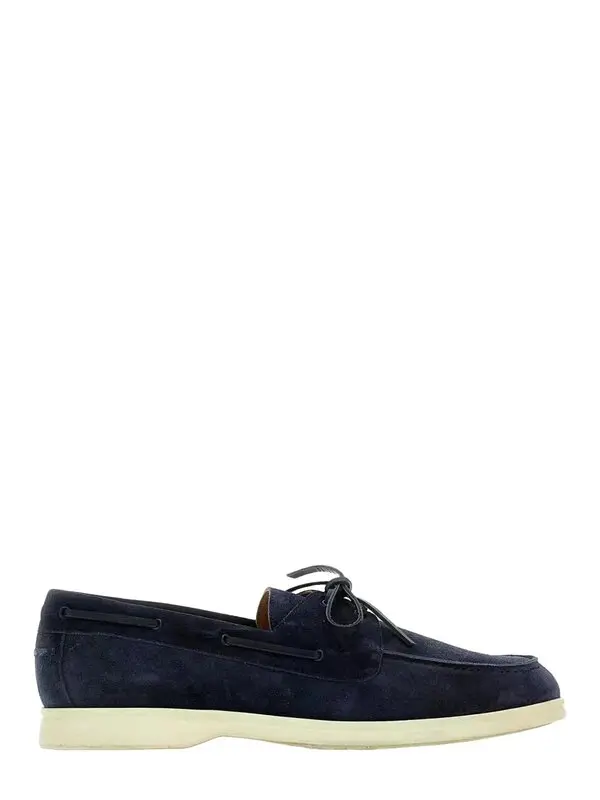 DUCA DEGLI ABRUZZI Lace-up Suede Loafers - Blue